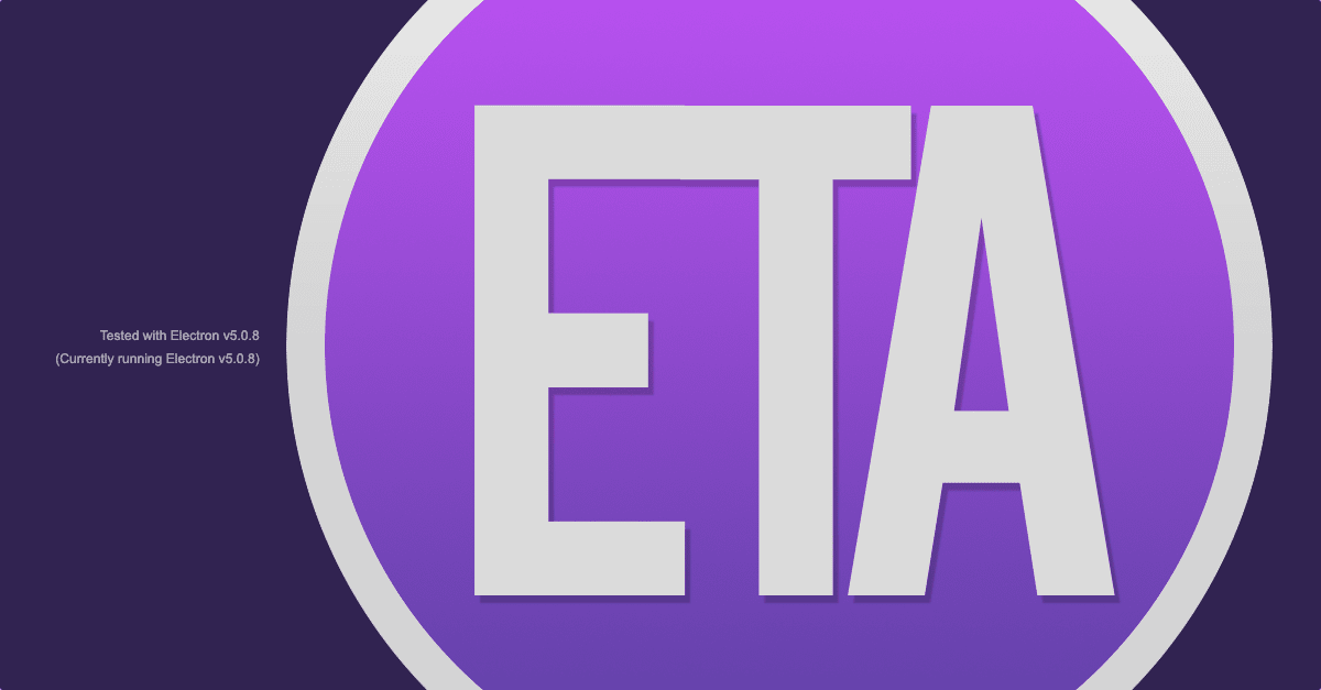 Updated Electron tutorial app to use Electron v5.0.8 | Christian Engvall Updated Electron tutorial app to use Electron v5.0.8 | Christian Engvall